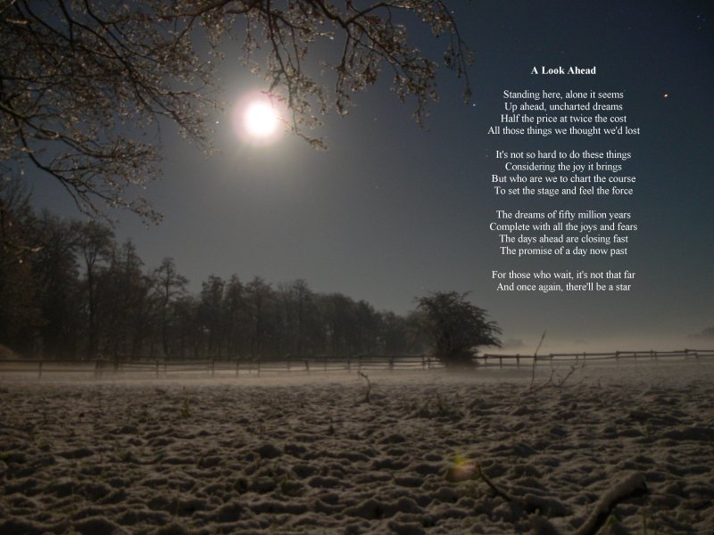 A Look Ahead - Inspirational Poems by Robert Longley