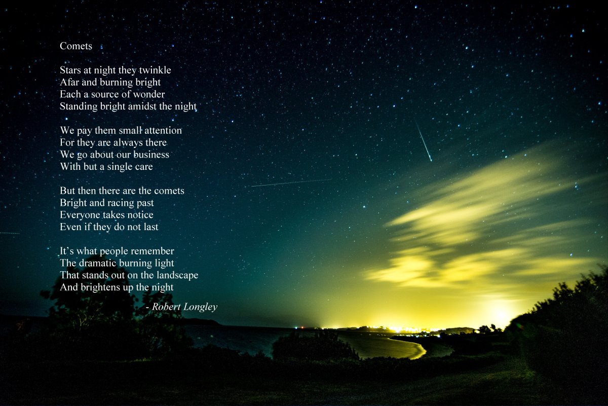 Comets - an Inspirational Poem by Robert Longley