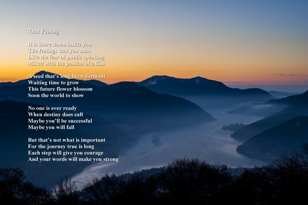 That Feeling - Sacred Poems - inspirational poetry books