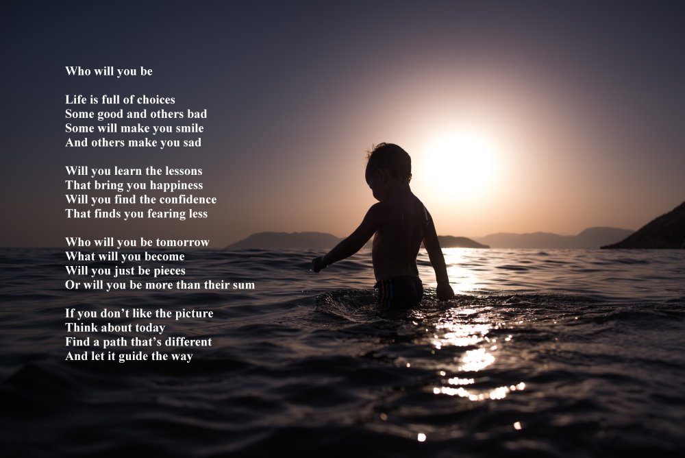 Who Will You Be - Sacred Poems - inspirational poetry books