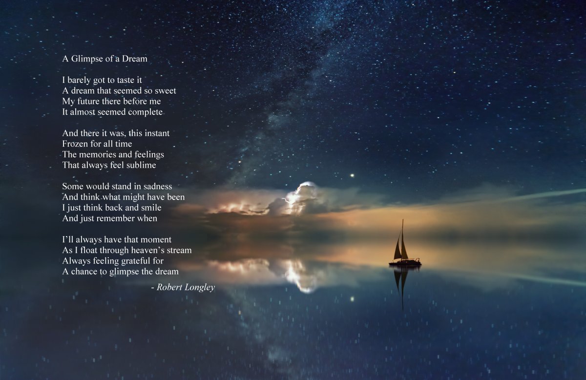 A Glimpse of a Dream - Sacred Poems - inspirational poetry books