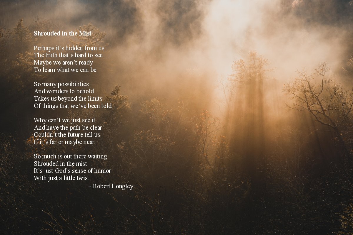 Shrouded In The Mist - Sacred Poems - inspirational poetry books