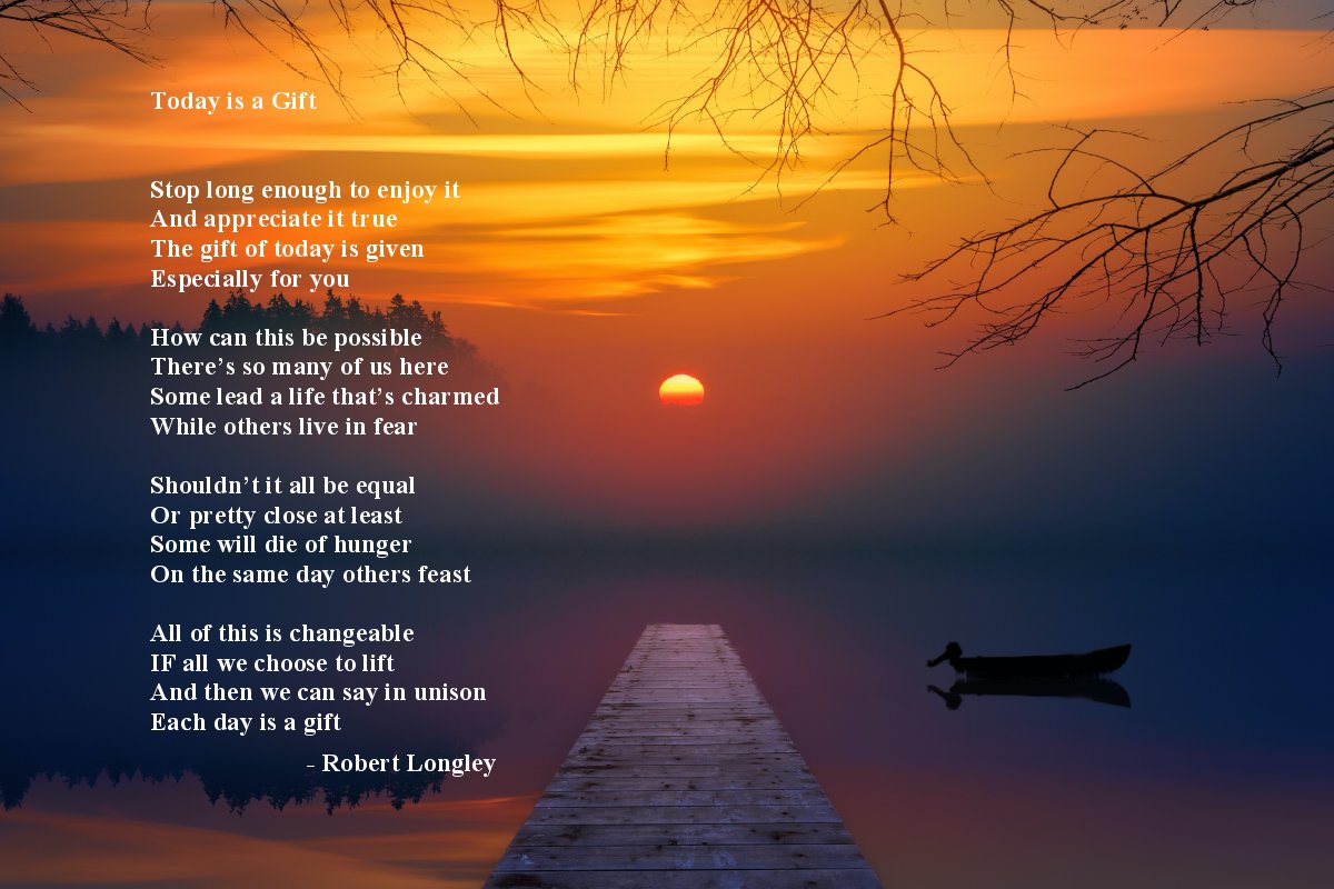 Today is a Gift - Sacred Poems - inspirational poetry books