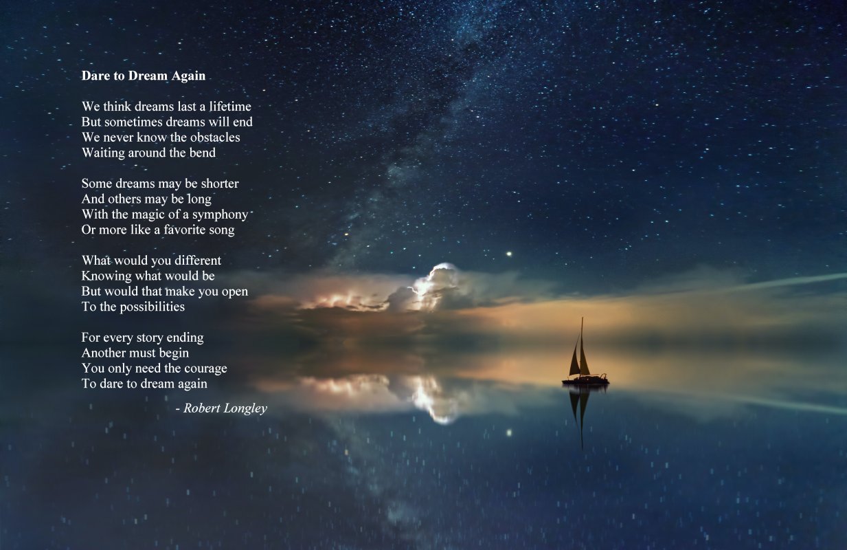 Dare to Dream Again - Sacred Poems - books and art