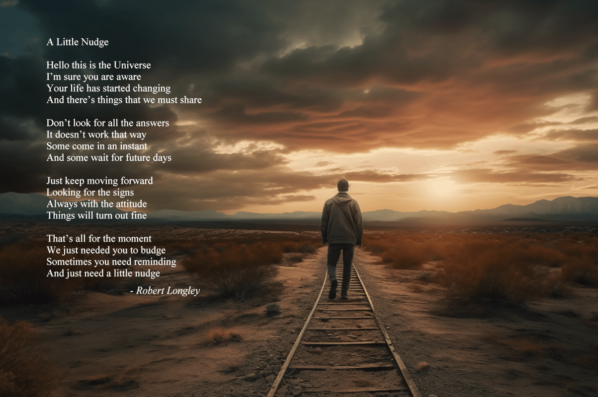 A Little Nudge - Sacred Poems - books and art